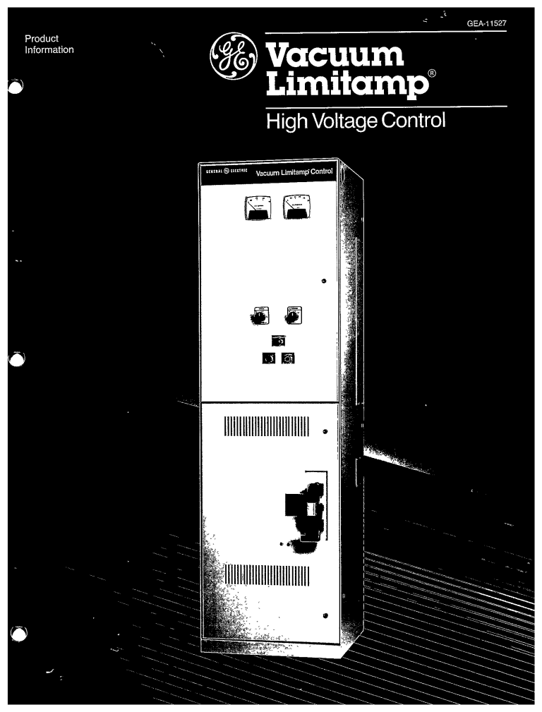 GEA-11527 VACUUM LIMITAMP HIGH VOLTAGE CONTROL - GENERAL ELECTRIC - ECP ...