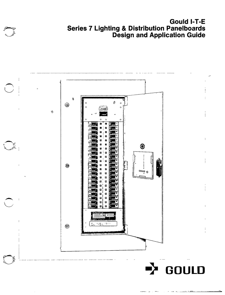 I-T-E SERIES 7 LIGHTING & DISTRIBUTION PANELBOARDS DESIGN AND ...
