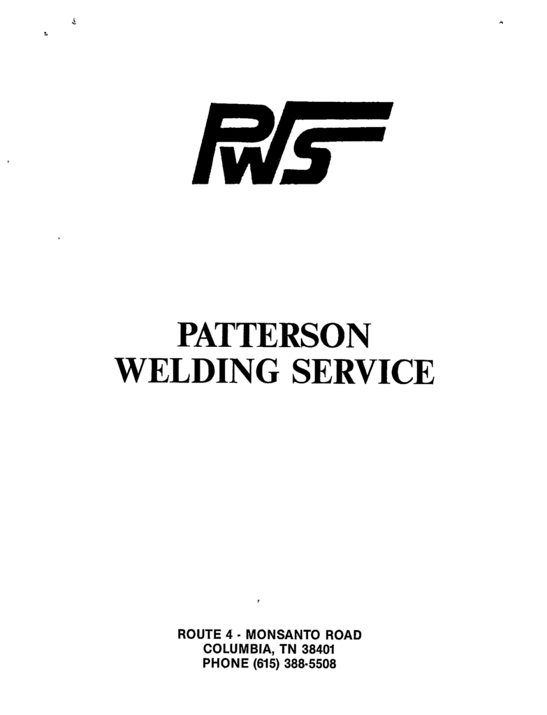 PATTERSON WELDING SERVICE Archives - ECP Solutions | Our Innovation ...